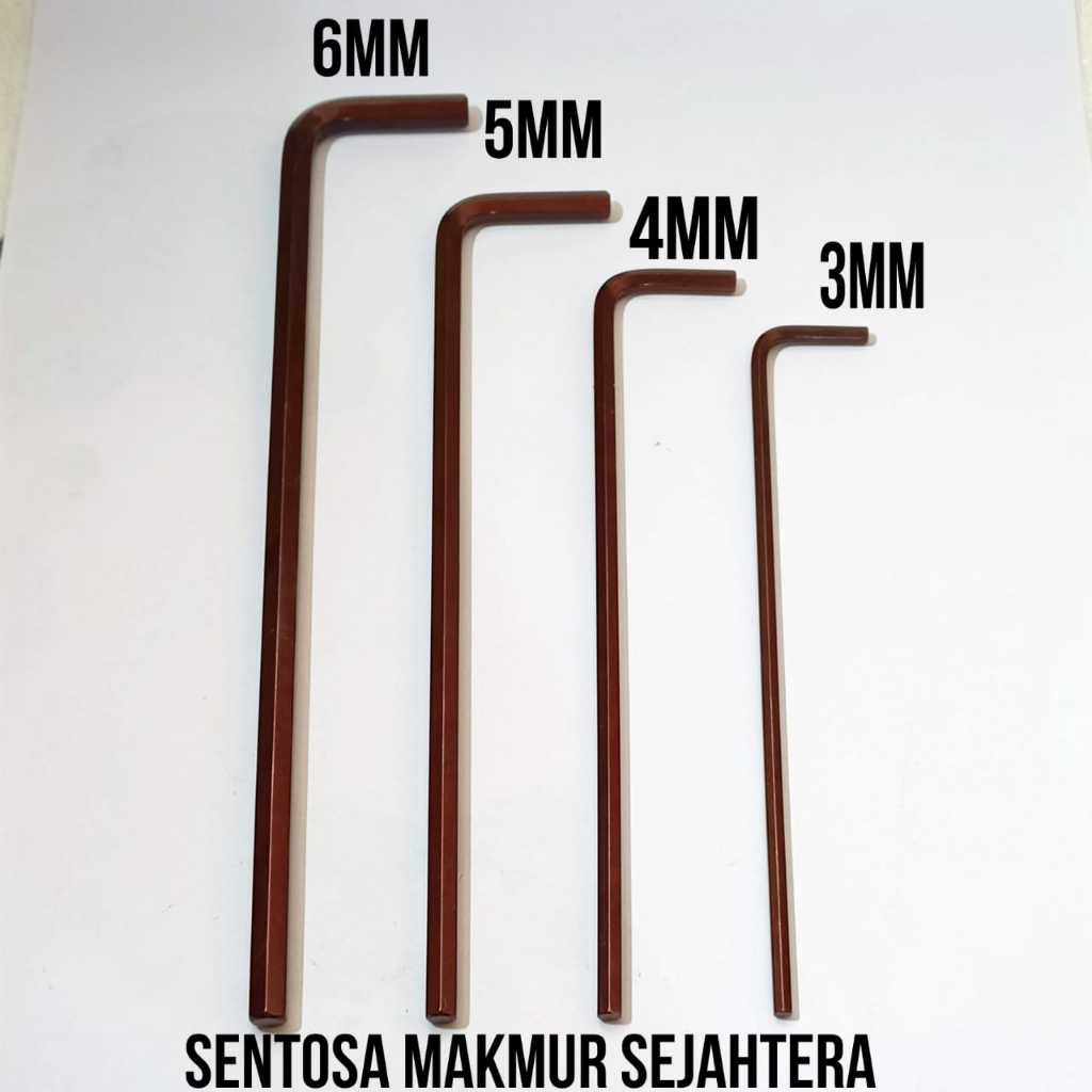 Jual S2 kunci L SATUAN Panjang Ukuran 3mm 4mm 5mm 6mm Long | Shopee ...