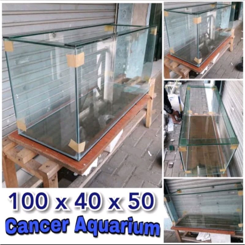Jual Aquarium Kaca 100x40x50 full 8mm | Shopee Indonesia