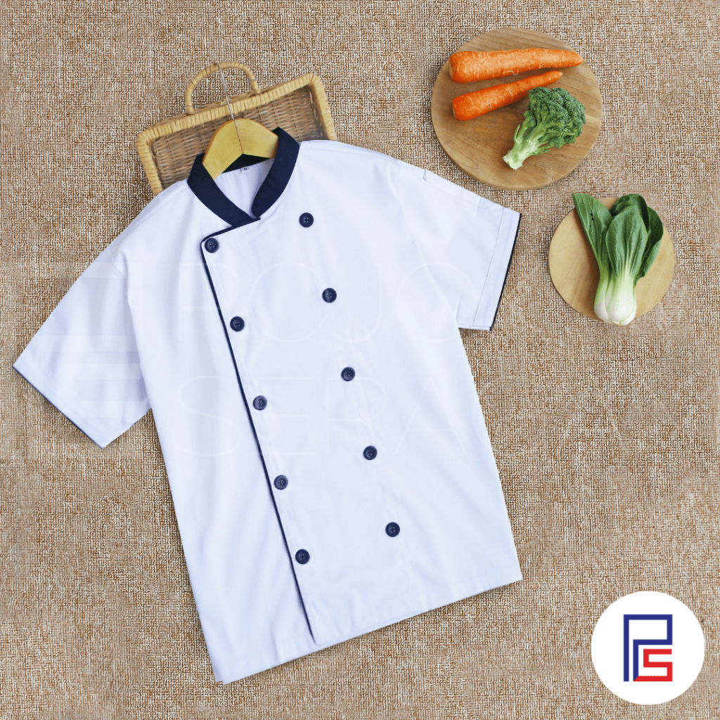 Jual Chef Jacket | Baju Koki | Baju Cook | Seragam Koki Putih Lengan ...