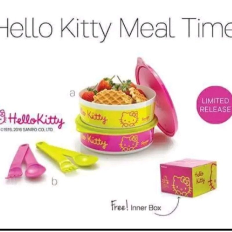 Jual Hello Kitty Meal Time Set Tupperware | Shopee Indonesia