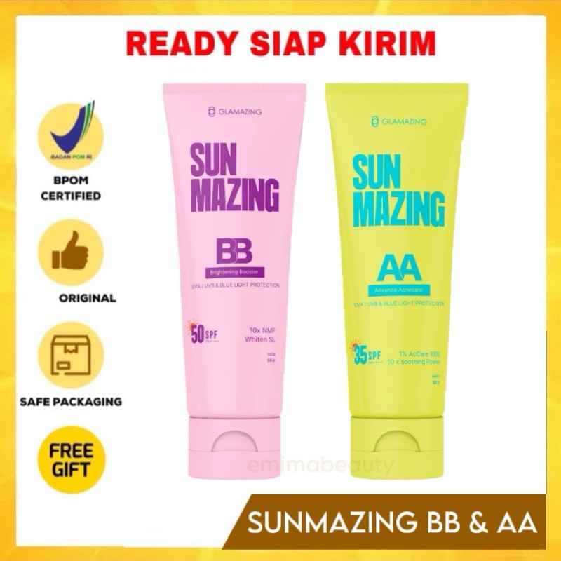 Jual Glamazing Sunmazing AA Advance Acnecare SPF 35 PA ++++ | BB ...