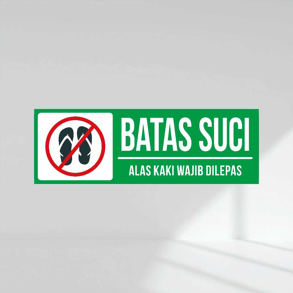 Jual STIKER BATAS SUCI MASJID / MUSHOLLA | Shopee Indonesia