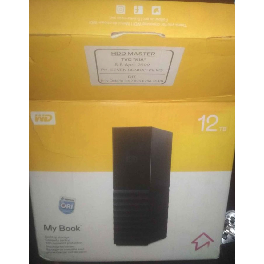 Jual Harddisk /hardisk eksternal /external wd my book 12 tb garansi 31 oct 2024 | Shopee Indonesia