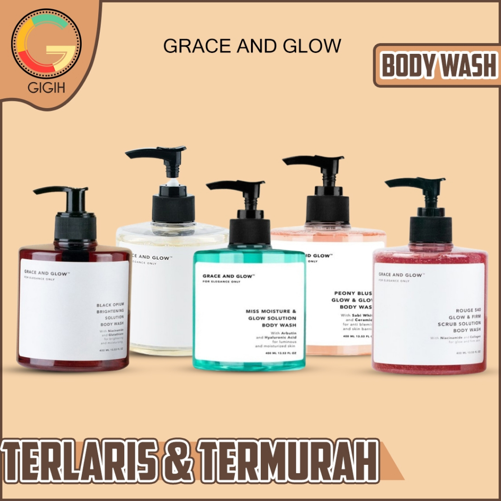 Jual GRACE AND GLOW / GRACE N GLOW BODY WASH / SABUN MANDI 400ML ...