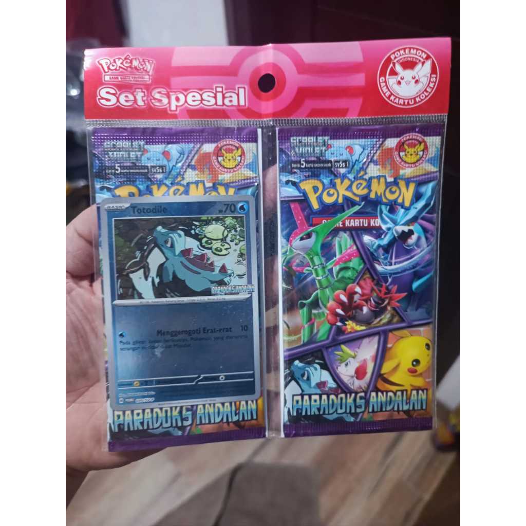 Jual Pokemon Paradoks Andalan Totodile Set Special kartu Tcg Indonesia Indomaret | Shopee Indonesia