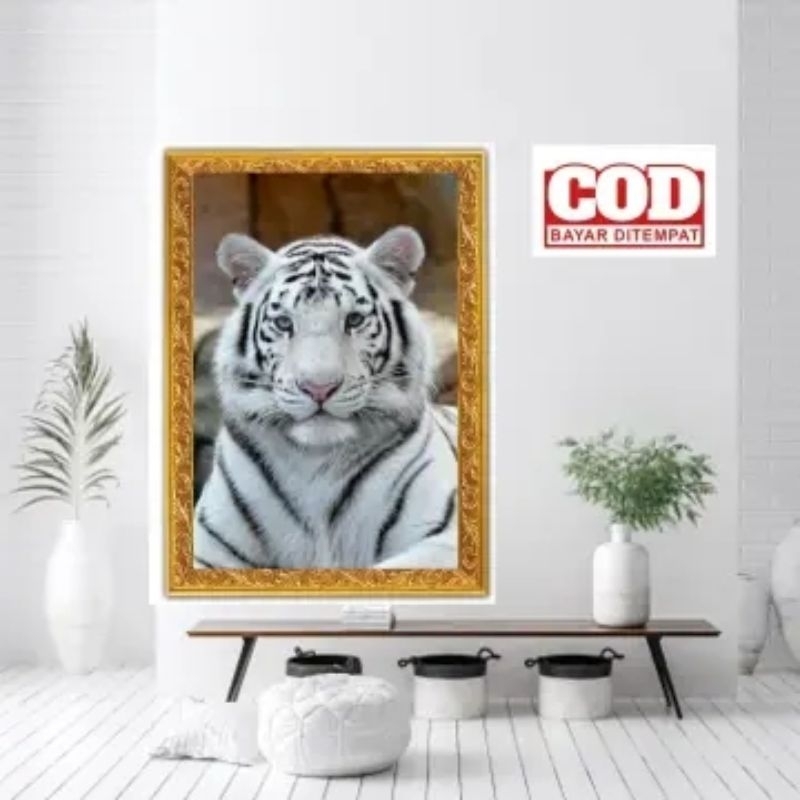 Jual POSTER KAYU HARIMAU PUTIH/POSTER TEMA BINATANG/POSTER HARIMAU ...