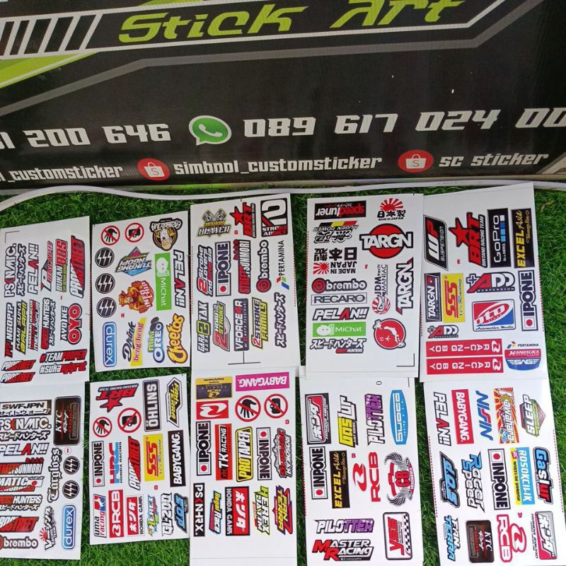 Jual STIKER SPONSOR RACING STIKER 2TAK STIKER MOTOR HELM | Shopee Indonesia