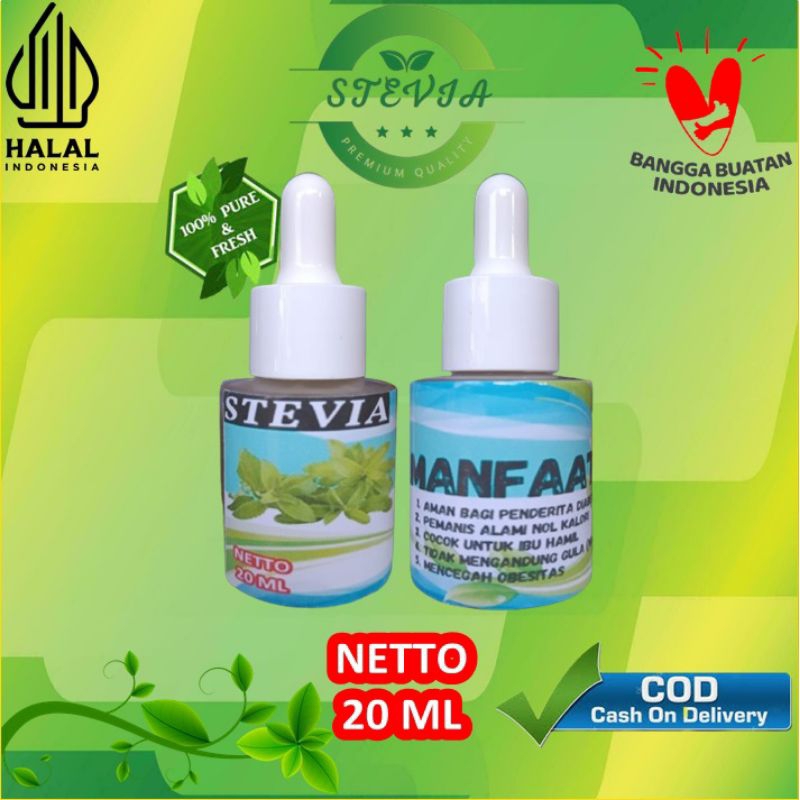 Jual STEVIA pemanis alami liquid stefia 20 ml gula alami 0 kalori ...
