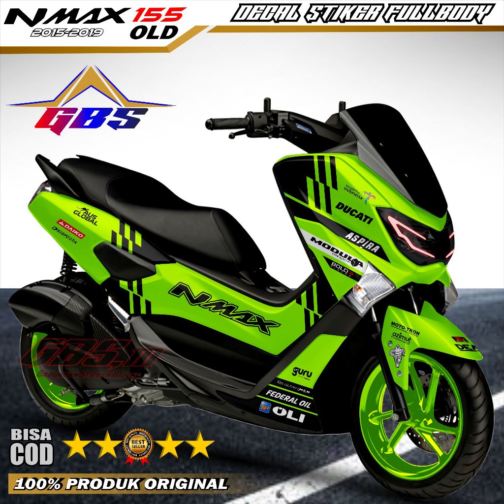Jual Terbaru - Decal Stiker Yamaha Nmax 155 Old Fullbody 2015-2019 ...