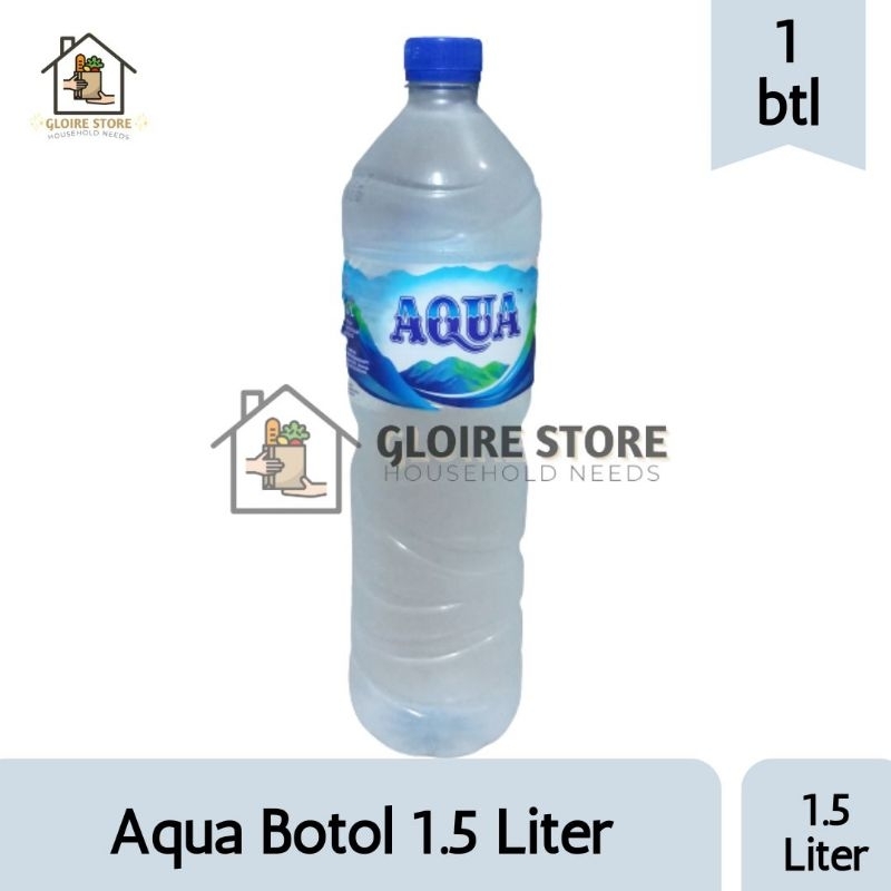 Jual AQUA BOTOL 1.5 Liter Air Minum (RR/E.U) | Shopee Indonesia