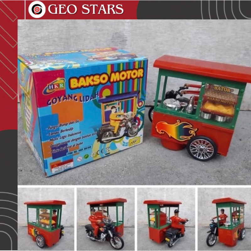 Jual Bakso Motor Goyang Lidah Gerobak Bakso Gerobak Sate Madura - Becak ...
