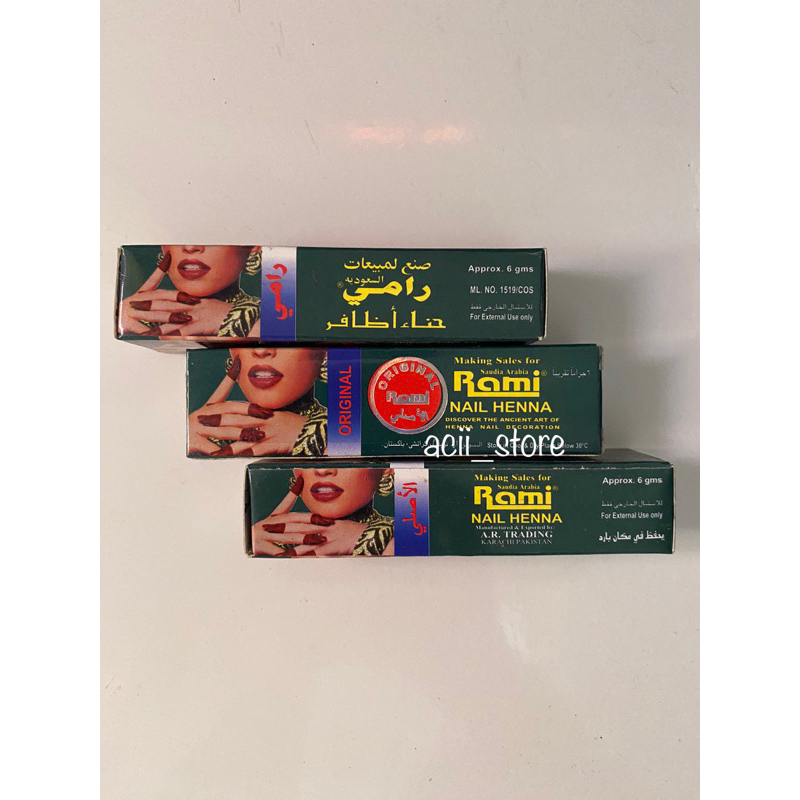 Jual Nail Henna Original Rami | Shopee Indonesia
