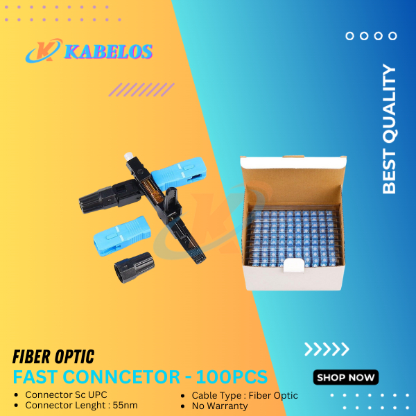 Jual Fast Connector SC/UPC | Fiber Optic SC UPC Fast Connector FTTH 100 ...