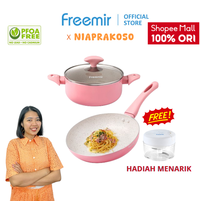 Jual [freemir X Nia Prakoso] GRATIS HADIAH freemir Set 2 Wajan Panci ...