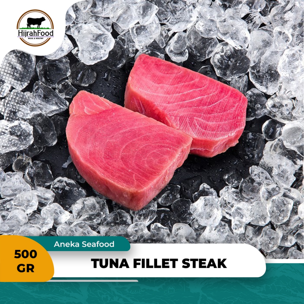 Jual Hijrahfood Ikan Tuna Fillet Steak / Tuna Fish Frozen 500 gram ...