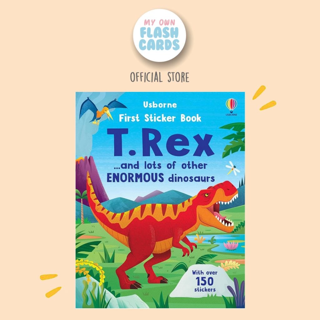 Jual First Sticker Book T.Rex T Rex Dinosaurs Imported English Book ...