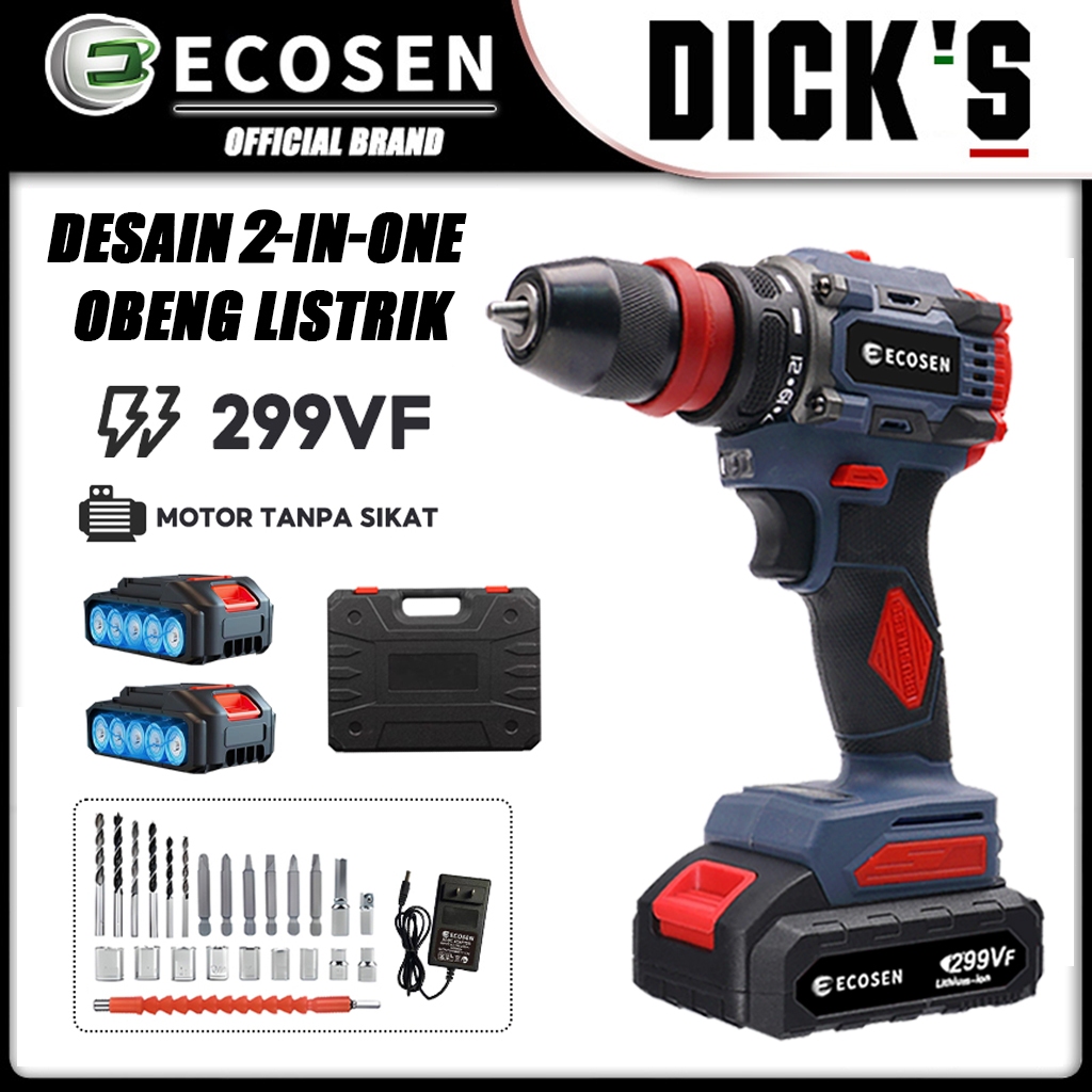Jual DICKS 299/258VF Mesin bor Baterai Bor Bor Dck 13mm Bor Impact ...