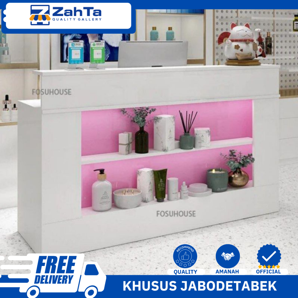 Jual ZAHTA - MEJA KASIR MINIMALIS/MEJA RESEPSIONIS/MEJA TOKO/MEJA KASIR ...
