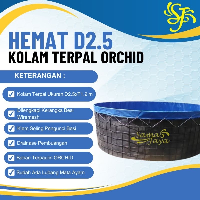 Jual Kolam Terpal Bulat D2,5 Paket Hemat - Kolam Terpal Orchid - Kolam ... Jual Kolam Terpal Bulat D2,5 Paket Hemat - Kolam Terpal Orchid - Kolam ...
