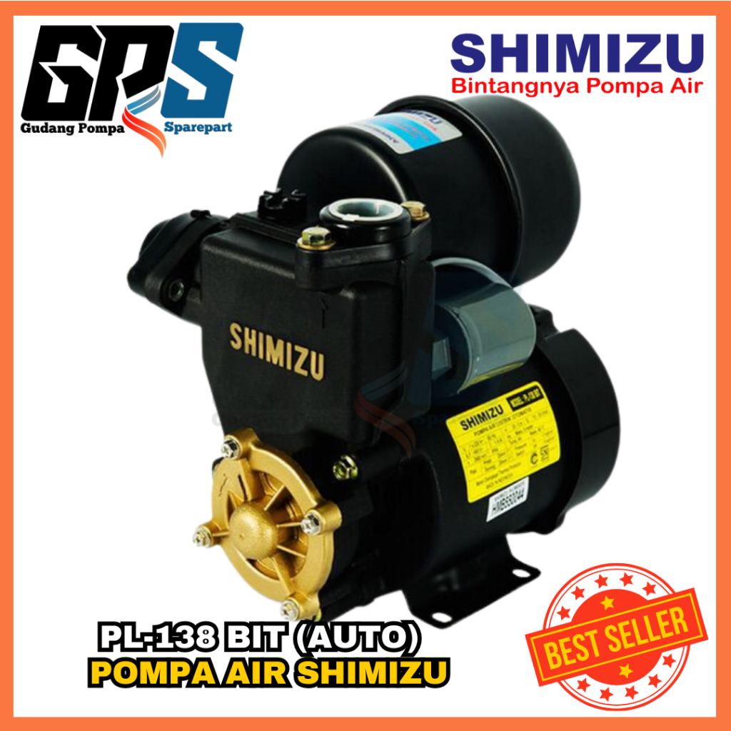 Jual [POMPA AIR] SHIMIZU PL-138 BIT UNTUK SUMUR DANGKAL OTOMATIS ...
