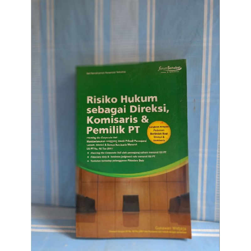 Jual RISIKO HUKUM SEBAGAI DIREKSI by Gunawan Widjaja | Shopee Indonesia
