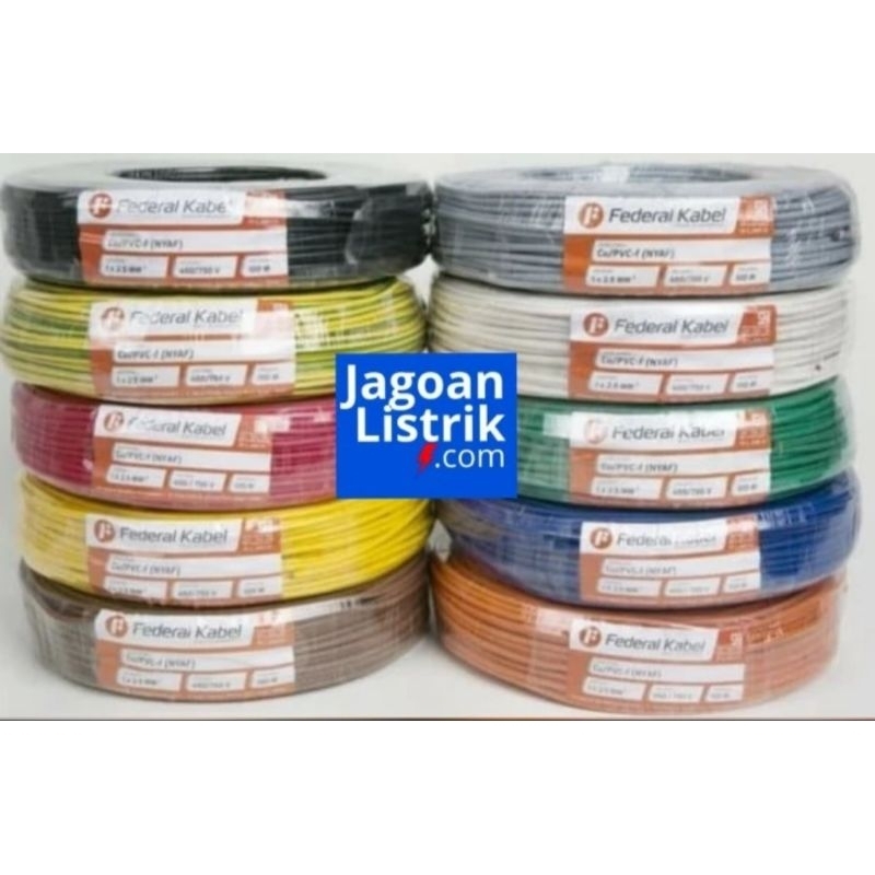 Jual Federal Kabel Listrik Serabut NYAF 1 X 2.5 MM ( 100 Meter ) NYAF 2 ...
