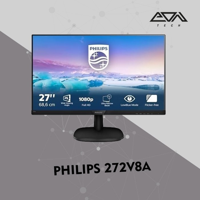 Jual PHILIPS 272V8A Monitor LED (27"/FHD/IPS/75Hz/HDMI/DP/VGA/Speaker ...