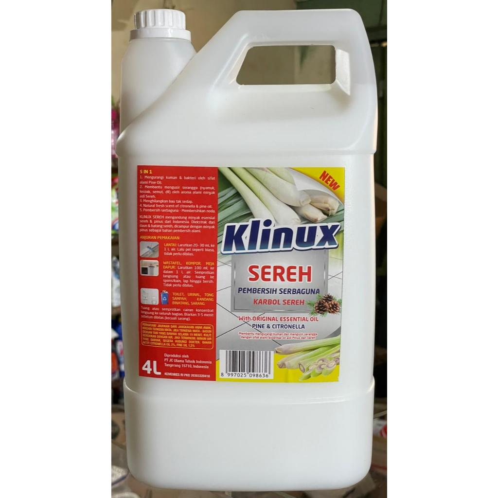 Jual Klinux Karbol Sereh Jerigen 4000ml Pine & Citronella 4 Liter ...