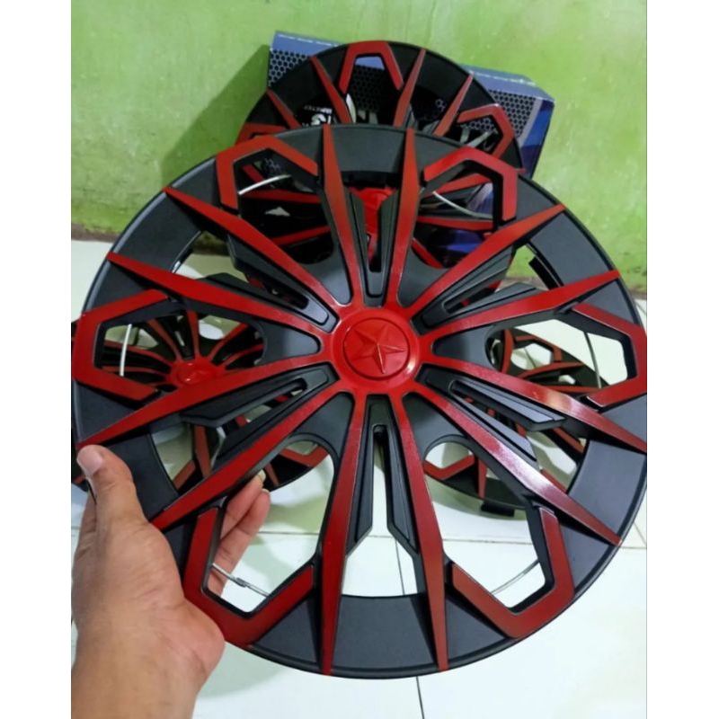 Jual dop roda ring 13 harga untuk 1 set isi 4 cocok untuk velg kaleng ...