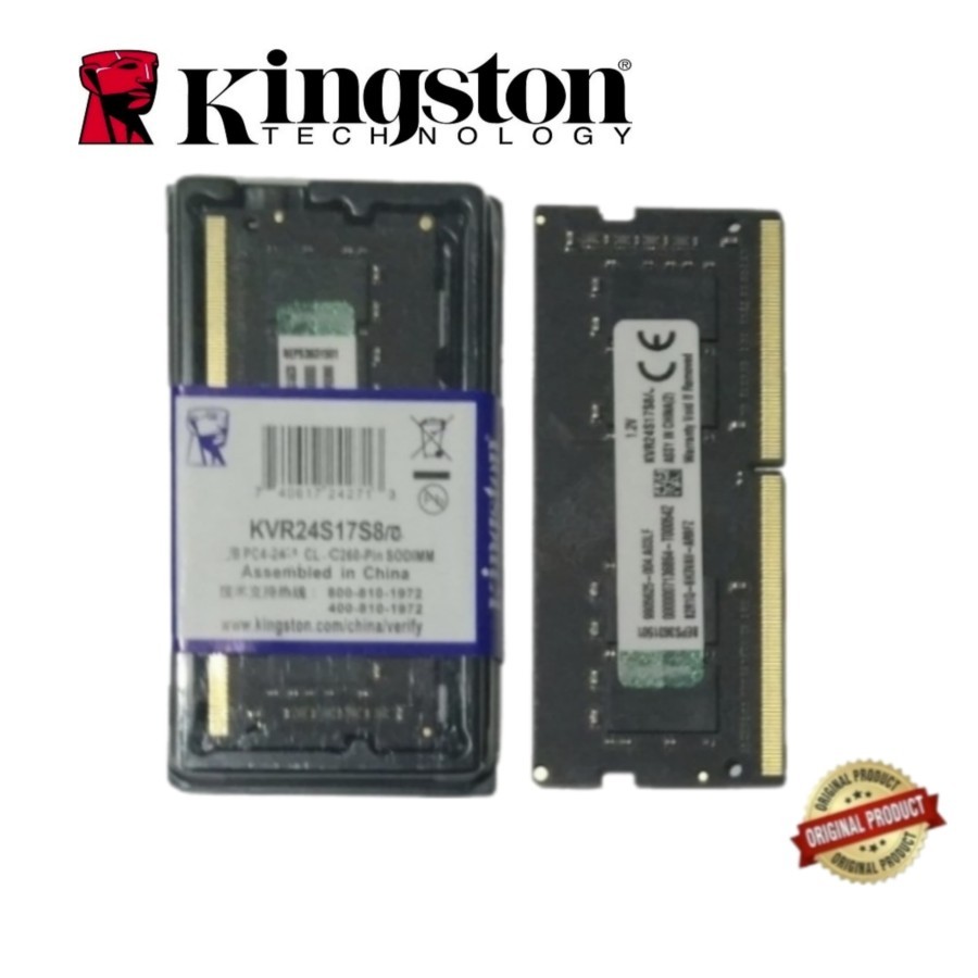 Jual Memory Kingston SO-DIMM 4Gb / 8Gb / 16Gb DDR4 2400MHz/2666MHz ...