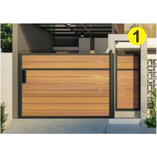 Jual Gerbang Minimalis GRC wood banyak model | Shopee Indonesia