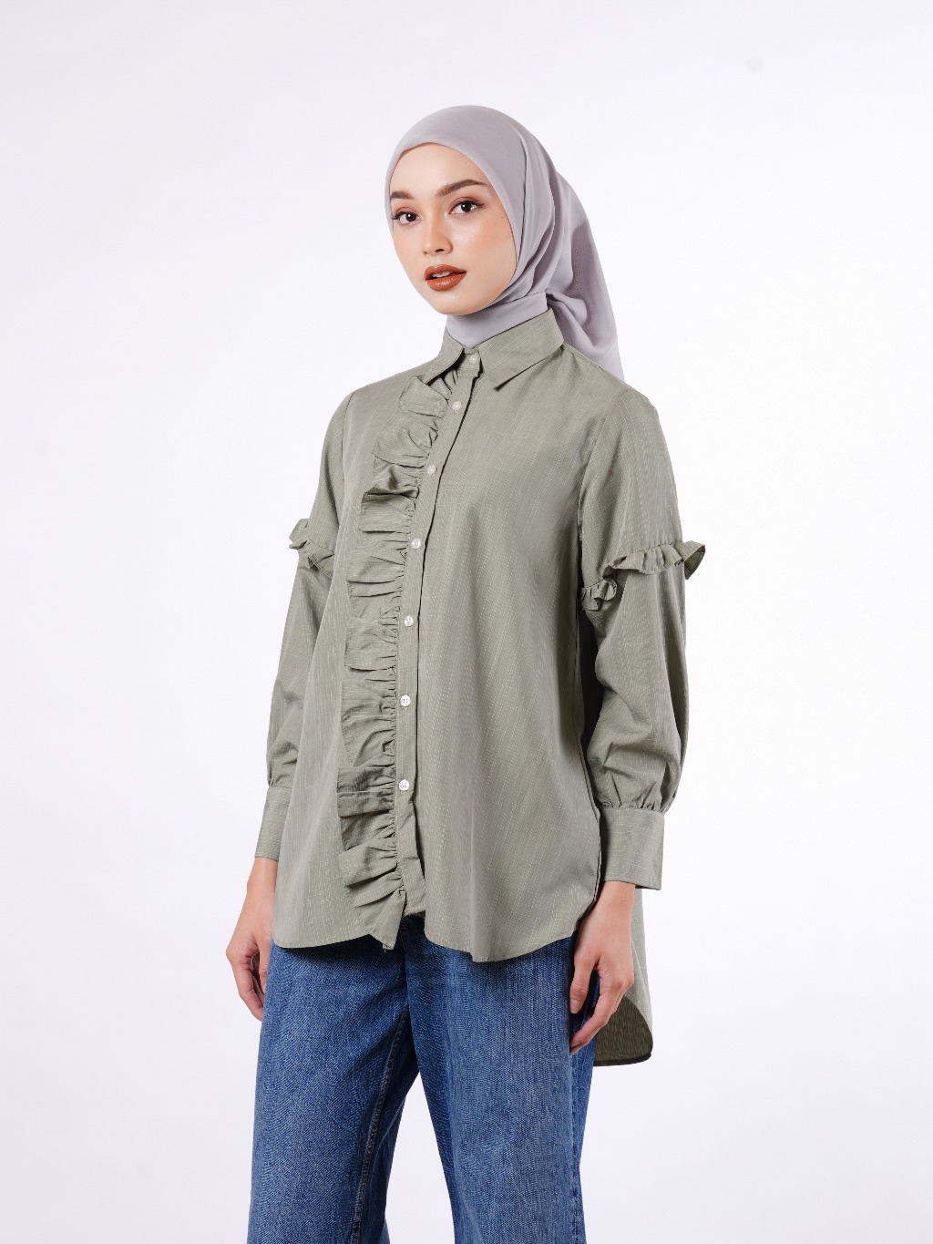 Jual Aleza - Atasan Kemeja Wanita Tava Shirt | Shopee Indonesia