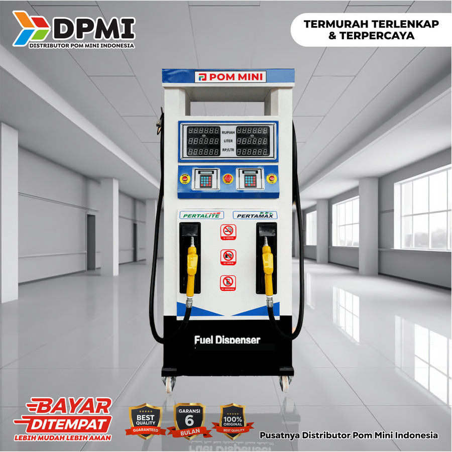 Jual Pom Mini - Pertamini Digital 2 x 100 Liter (SLIM) biru putih ...