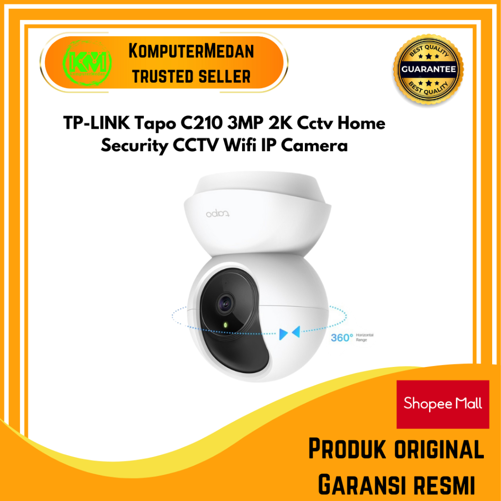 Jual TP-LINK Tapo C210 3MP 2K Cctv Home Security CCTV Wifi IP Camera | Shopee Indonesia