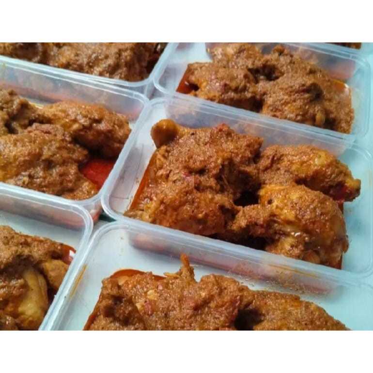 Jual Ayam bumbu rendang padang sudah masak siap saji sudah potongan ...