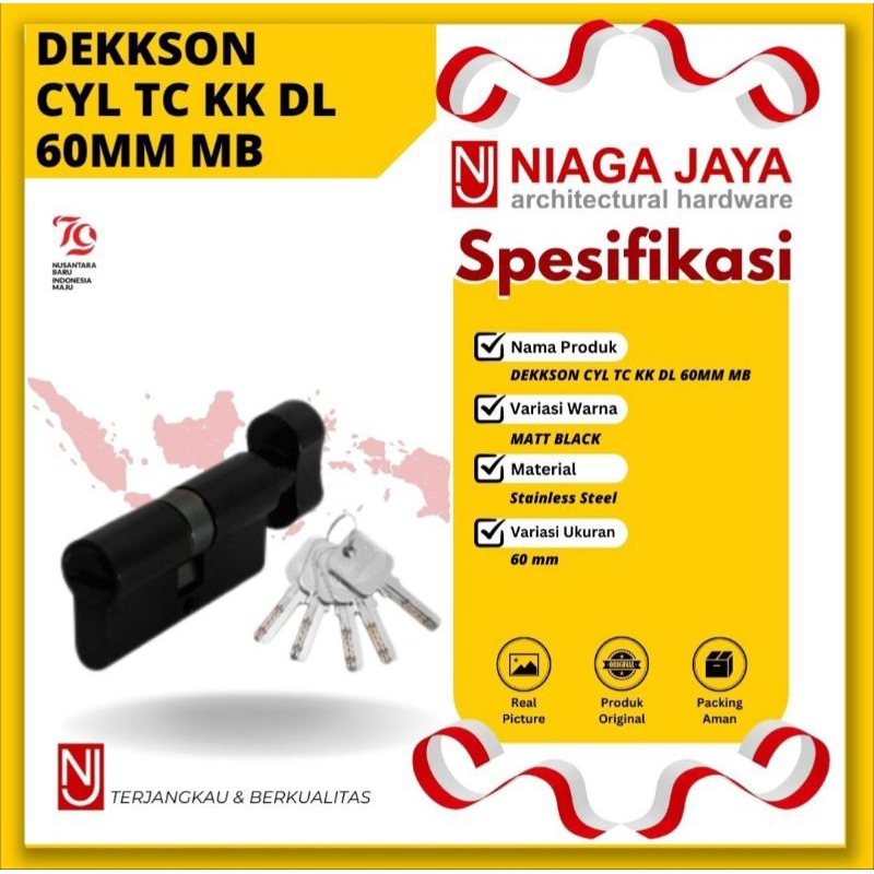 Jual DEKKSON SILINDER / CYLINDER CYL TC KK DL 60MM MB | Shopee Indonesia