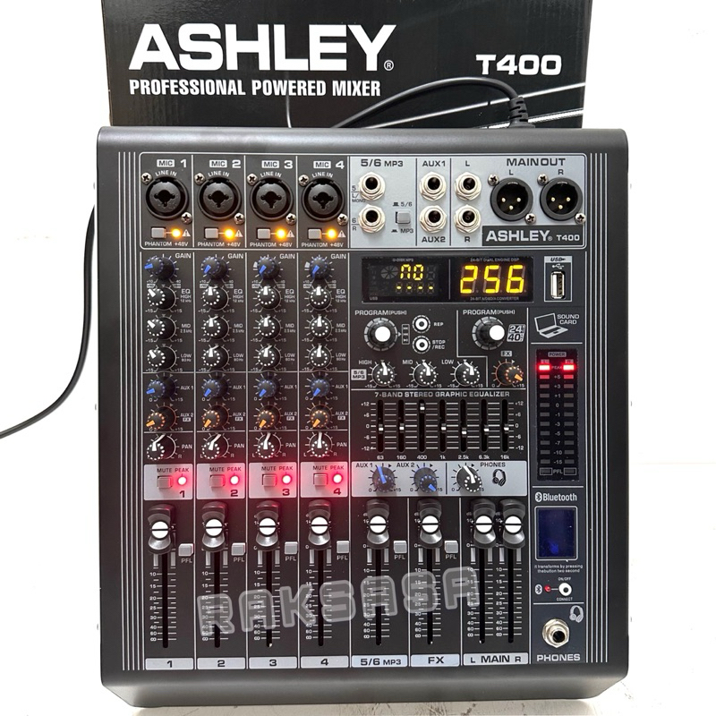 Jual Power Mixer ASHLEY T400 / T-400 / T 400 4 CHANNEL ORIGINAL ASHLEY | Shopee Indonesia