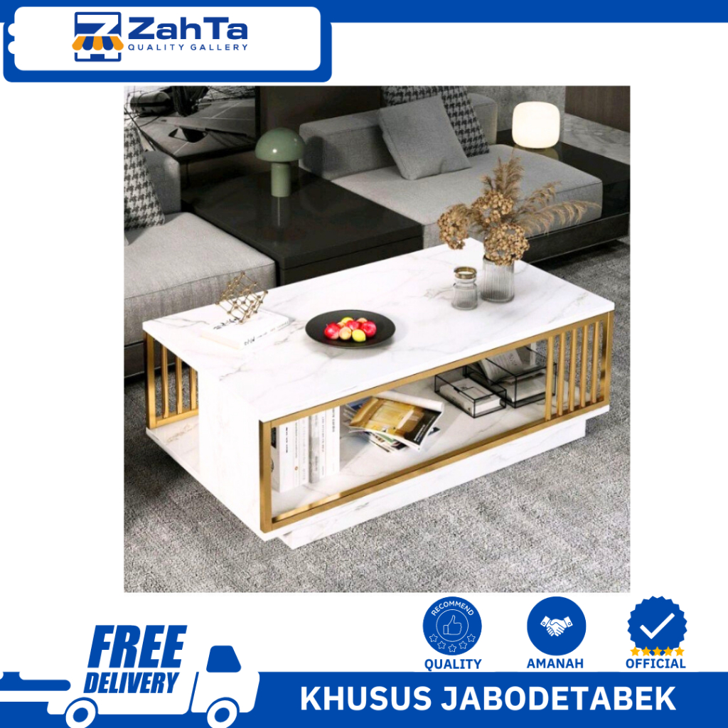 Jual MEJA TAMU MOTIF MARMER FINISHING HPL | Shopee Indonesia