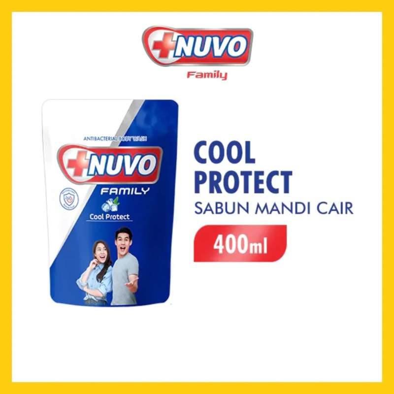 Jual NUVO FAMILY SABUN MANDI CAIR BIRU COOL PROTECT SENSASI DINGIN ...