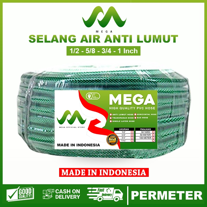 Jual Selang Air Benang Anti Lumut Selang Air 1/2 5/8 3/4 1 inch Permeter Selang Cuci Motor Cuci ...
