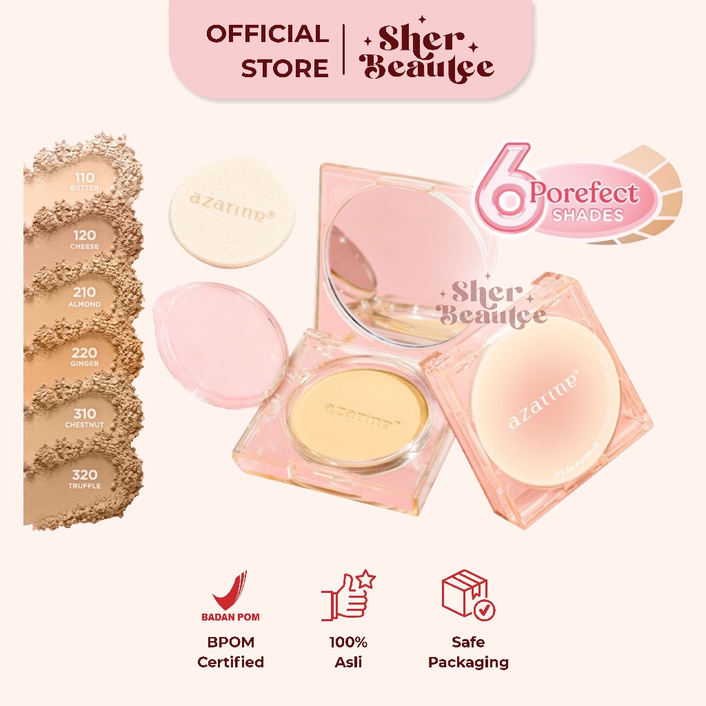 Jual Azarine It's So Porefect! Powder Foundation 8gr - Bedak Padat Two ...