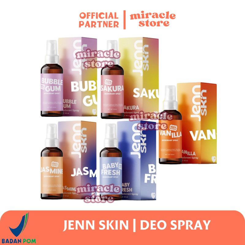Jual [MIRACLE STORE] JENN SKIN DEO SPRAY JENN SKIN JENNIPEE DEODORANT ...