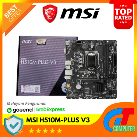 Jual Motherboard MSI PRO H510M-PLUS V3 (LGA1200, H510, DDR4, USB3.2, SATA3) | Shopee Indonesia