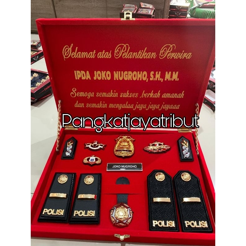 Jual PANGKAT POLISI IPDA PDH PDU SET BOX CUSTOM UCAPAN PERLENGKAPAN ...