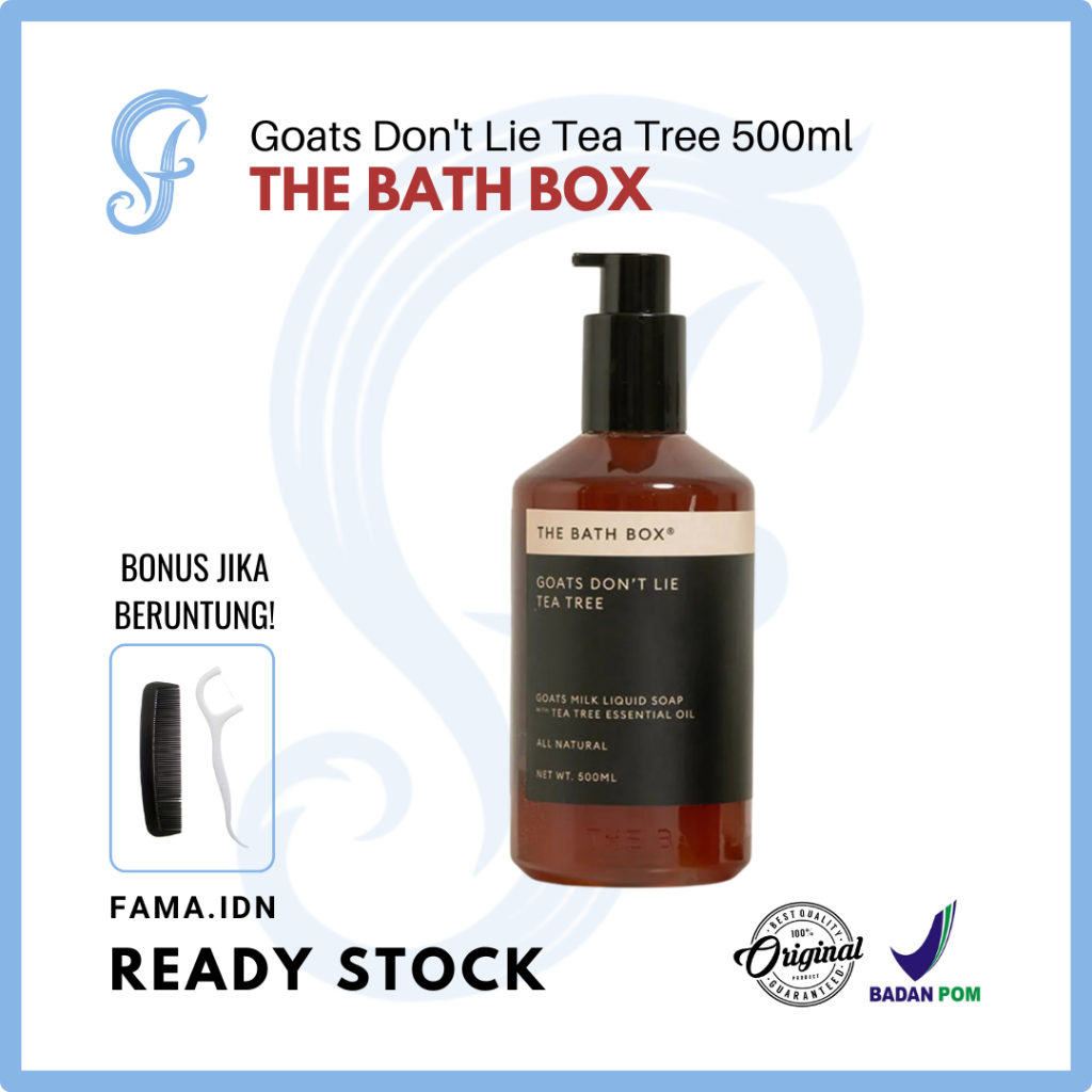 Jual THE BATH BOX Goats Don't Lie Tea Tree 500ml | Shopee Indonesia