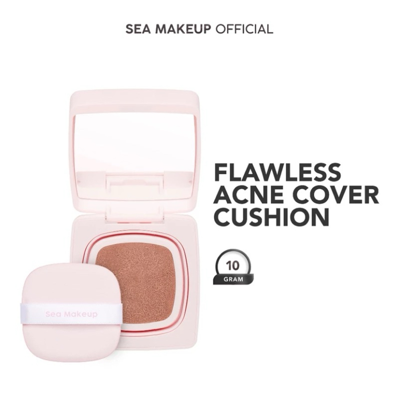 Jual Sea Makeup Fix and Flawless Acne Cover Cushion Full Coverage ...