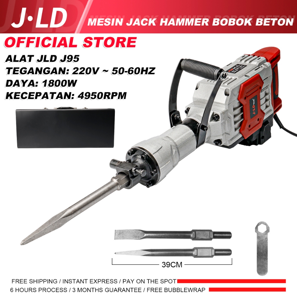 Jual JLD Mesin Jack Hammer Bobok Beton 1800W Demolition Hammer 100% ...