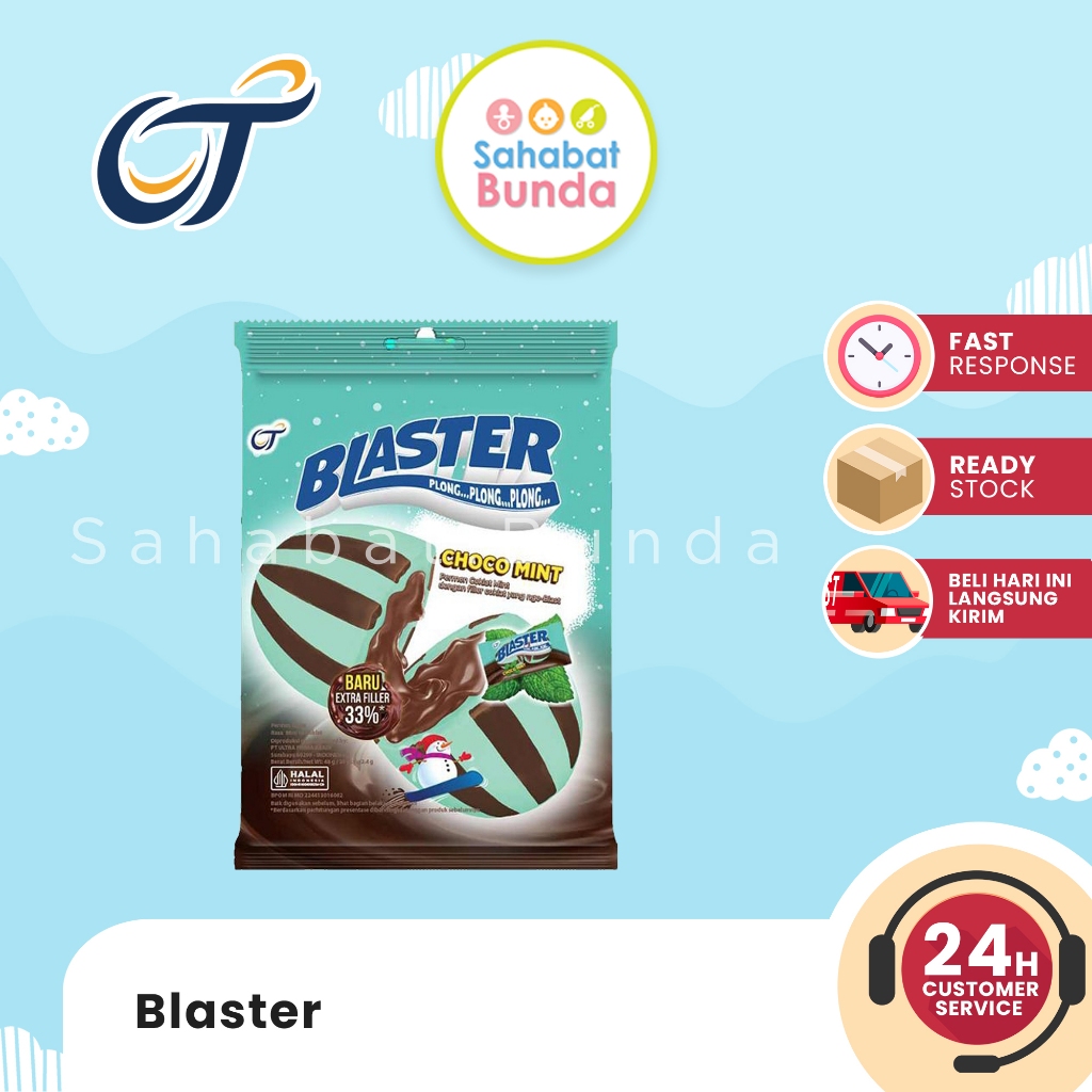 Jual BLASTER Choco Mint Permen Belang isi 50pcs 125gr | Shopee Indonesia