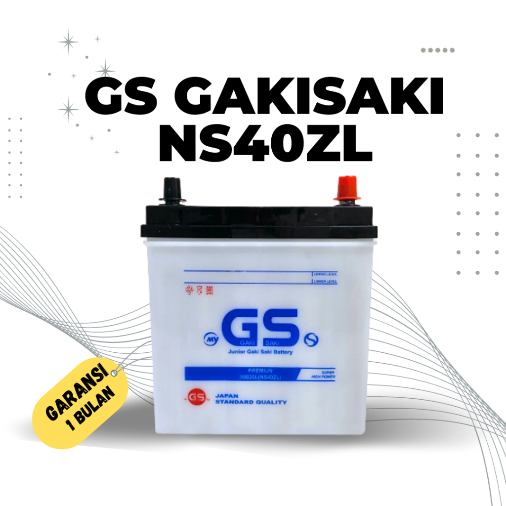 Jual Aki Mobil Honda New City, Jazz, New Jazz, Freed GS Gakisaki NS40ZL (36B20L) | Shopee Indonesia