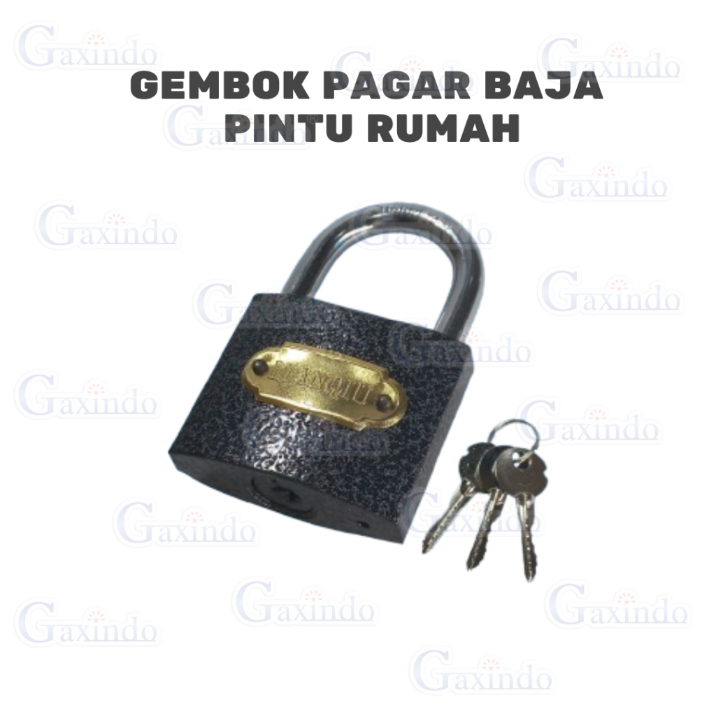 Jual GEMBOK PAGAR BAJA PINTU RUMAH KANTOR TOKO GUDANG G6119 GEMBOK ANTI ...